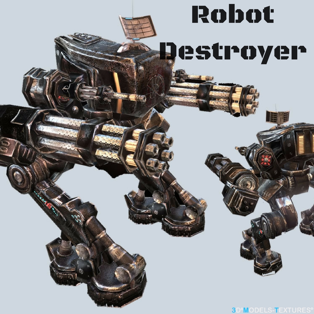 Robot destroyer 3D model - TurboSquid 1212264