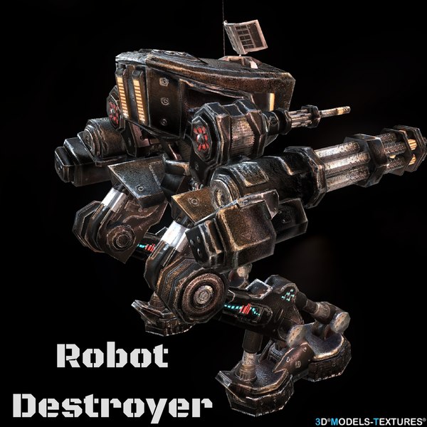 Robot destroyer 3D model - TurboSquid 1212264