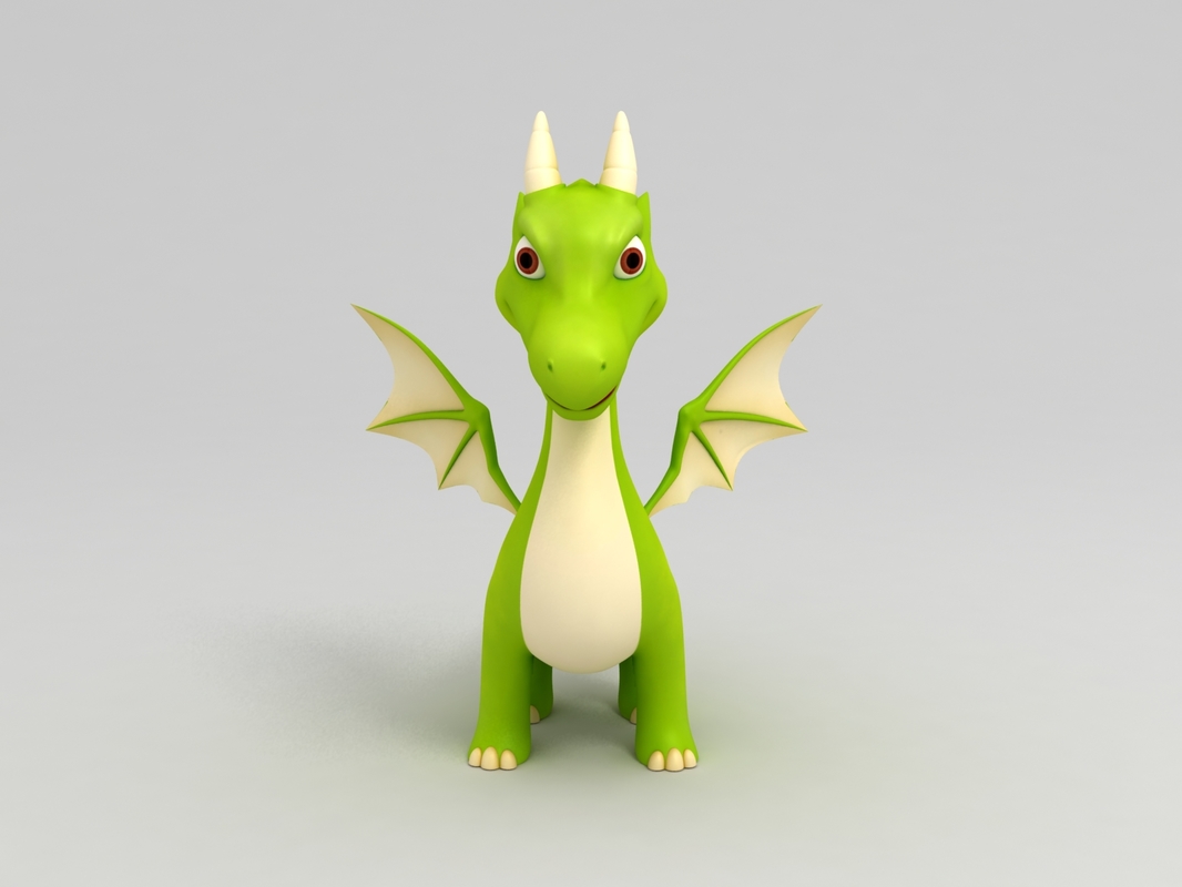 3D dragon cartoon - TurboSquid 1212313