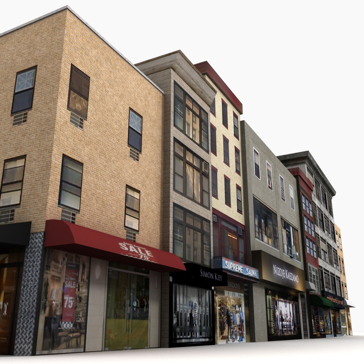 City building blocks 3D model - TurboSquid 1212361