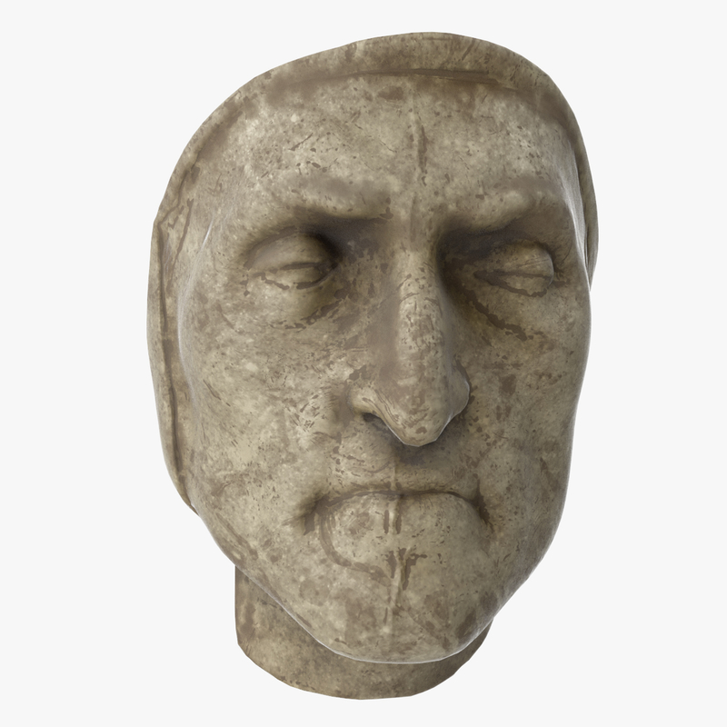 3D model dante death mask - TurboSquid 1212437