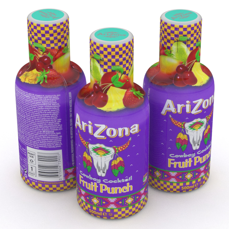 3D arizona beverage bottle - TurboSquid 1212553