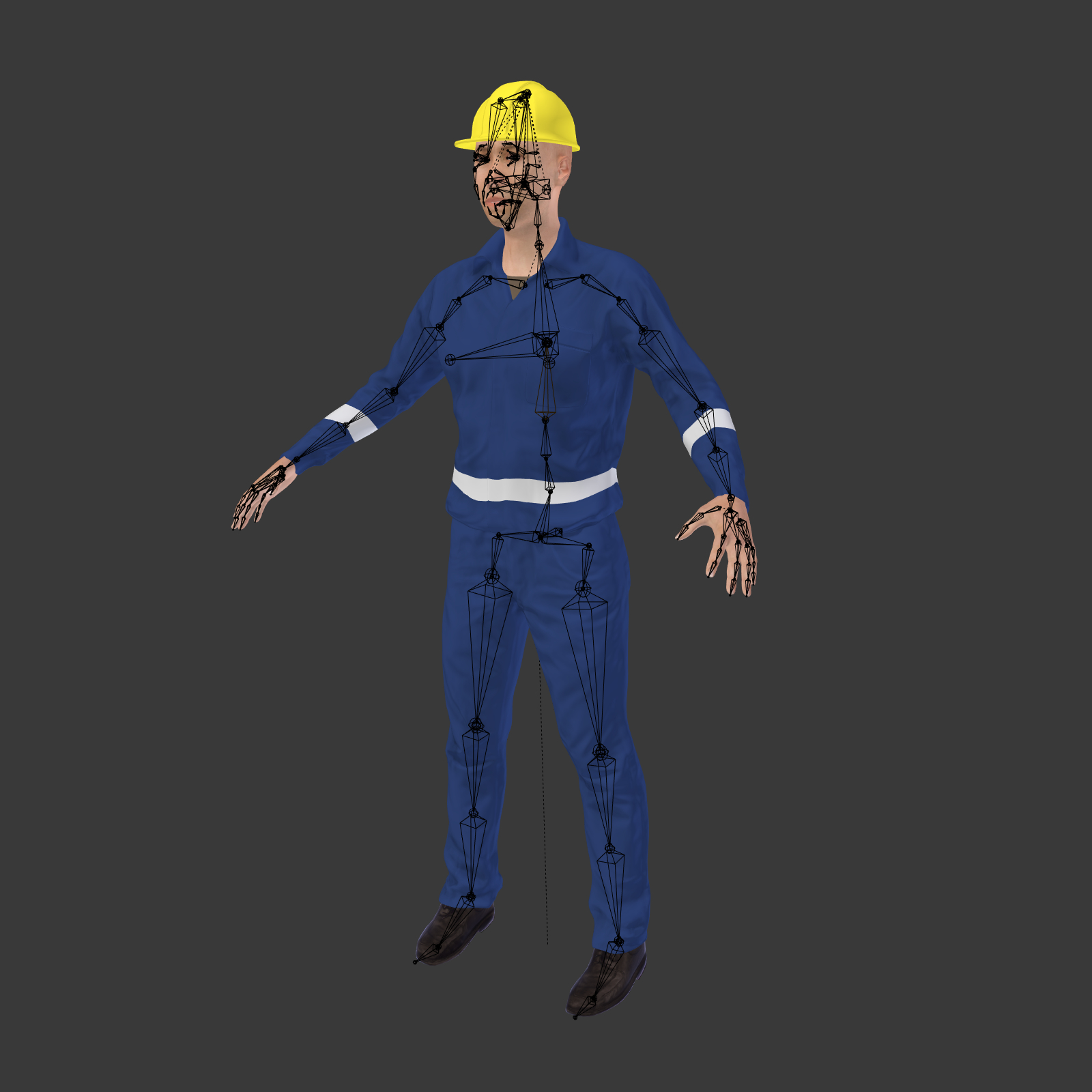 Construction worker model - TurboSquid 1212598