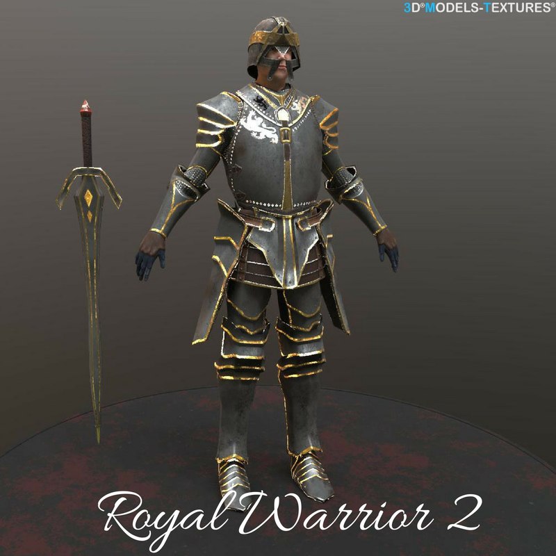 3D royal warrior - TurboSquid 1212640