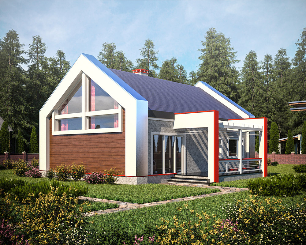 3D модель Современный Дом 004 - TurboSquid 1212942