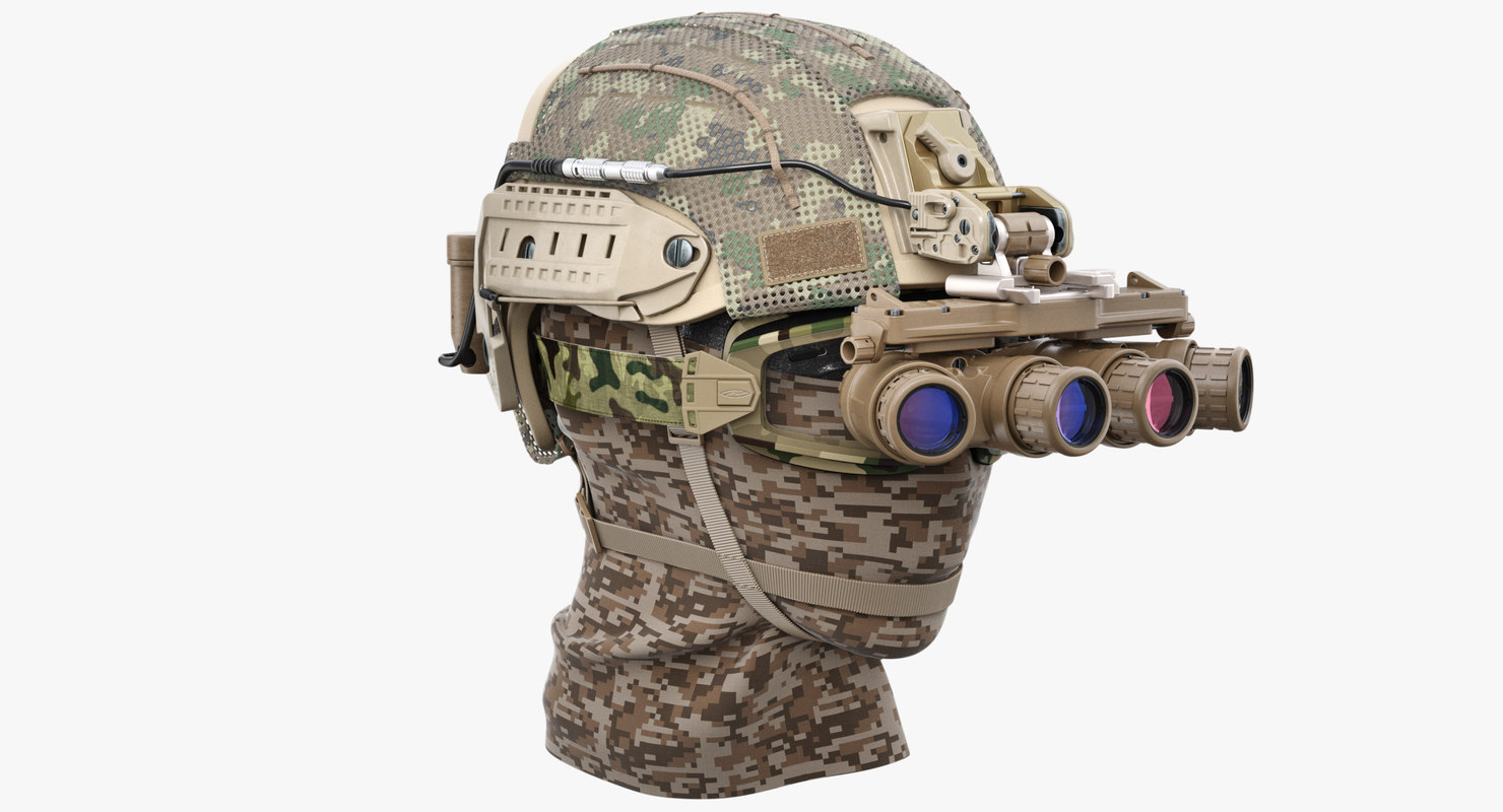 Helmet Night Vision Goggle 3D Model TurboSquid 1212996