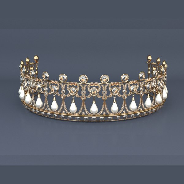 3d model queen crown
