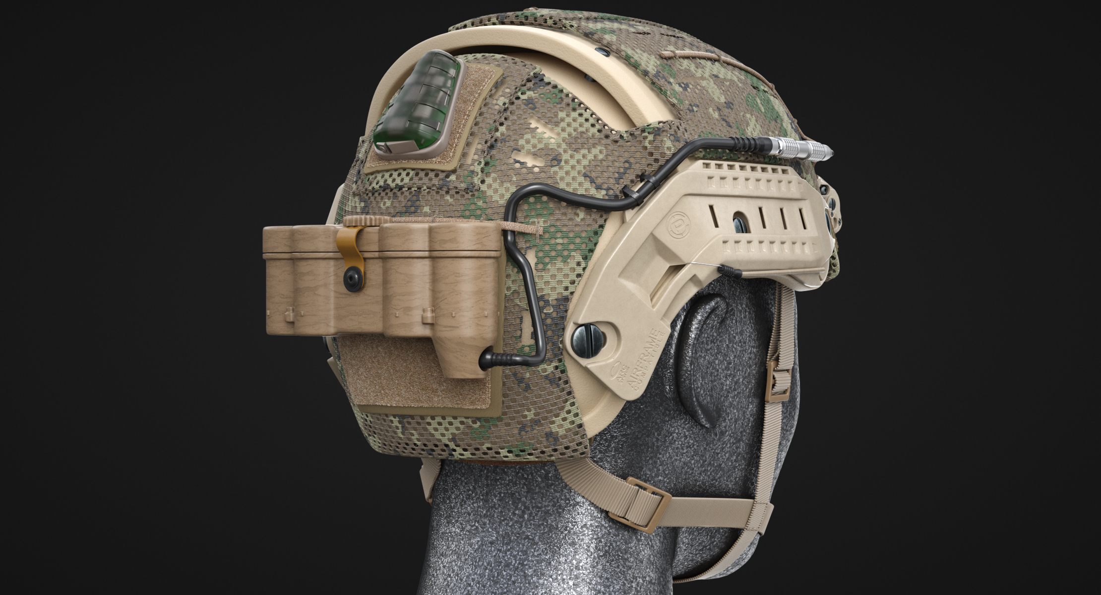 3D combat helmet ballistic model - TurboSquid 1213344