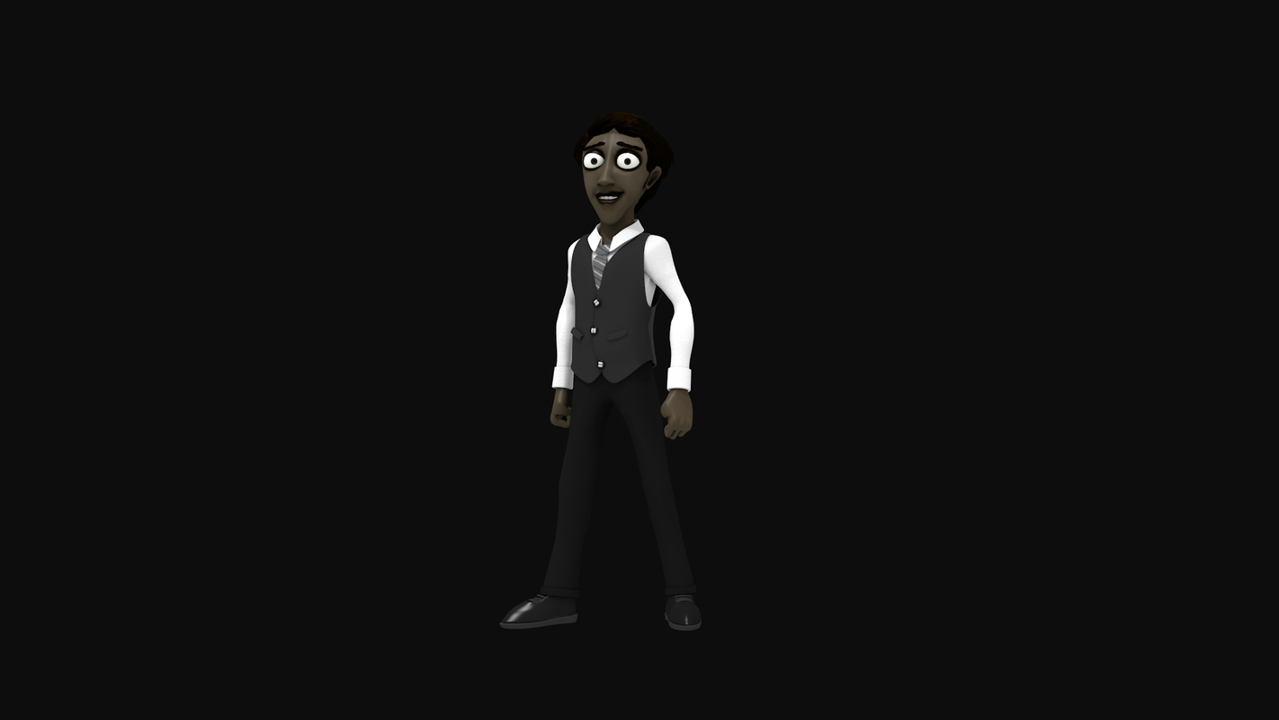 Human cartoon character 3D model - TurboSquid 1213393