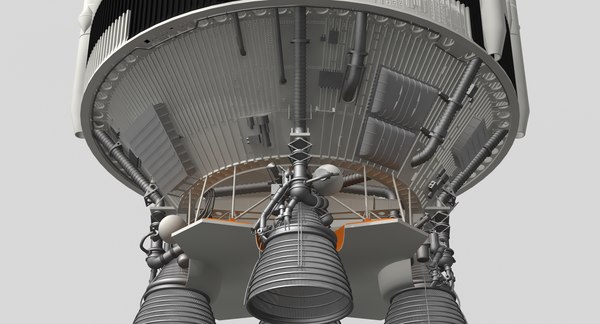 Saturn v s-ii stage 3D - TurboSquid 1213643