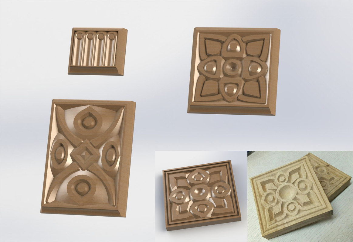 Wood pattern cnc model - TurboSquid 1213712