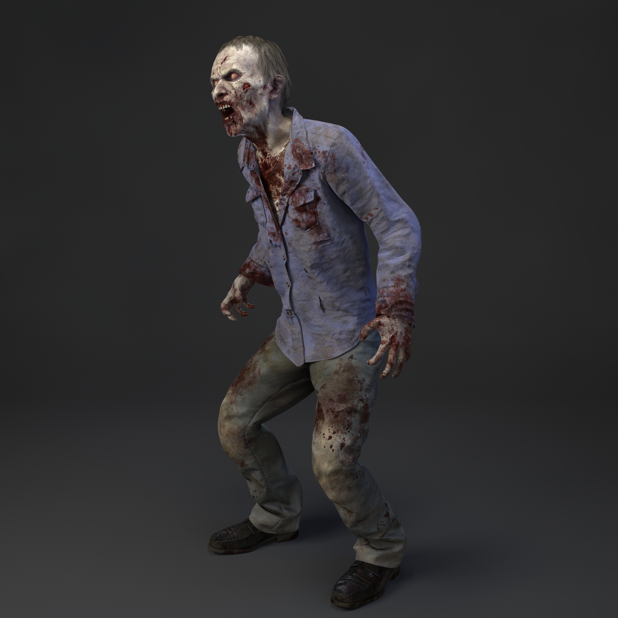 3D zombie rig character model - TurboSquid 1213757