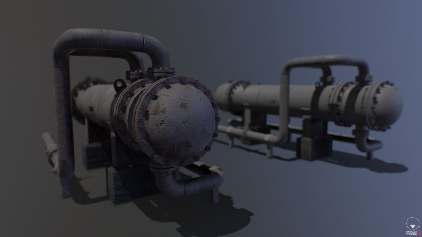 3D model heat exchanger - TurboSquid 1213792