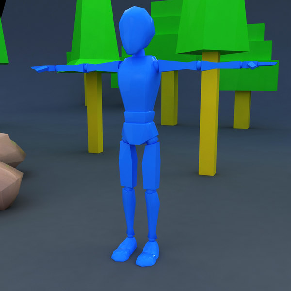 3d toy character model