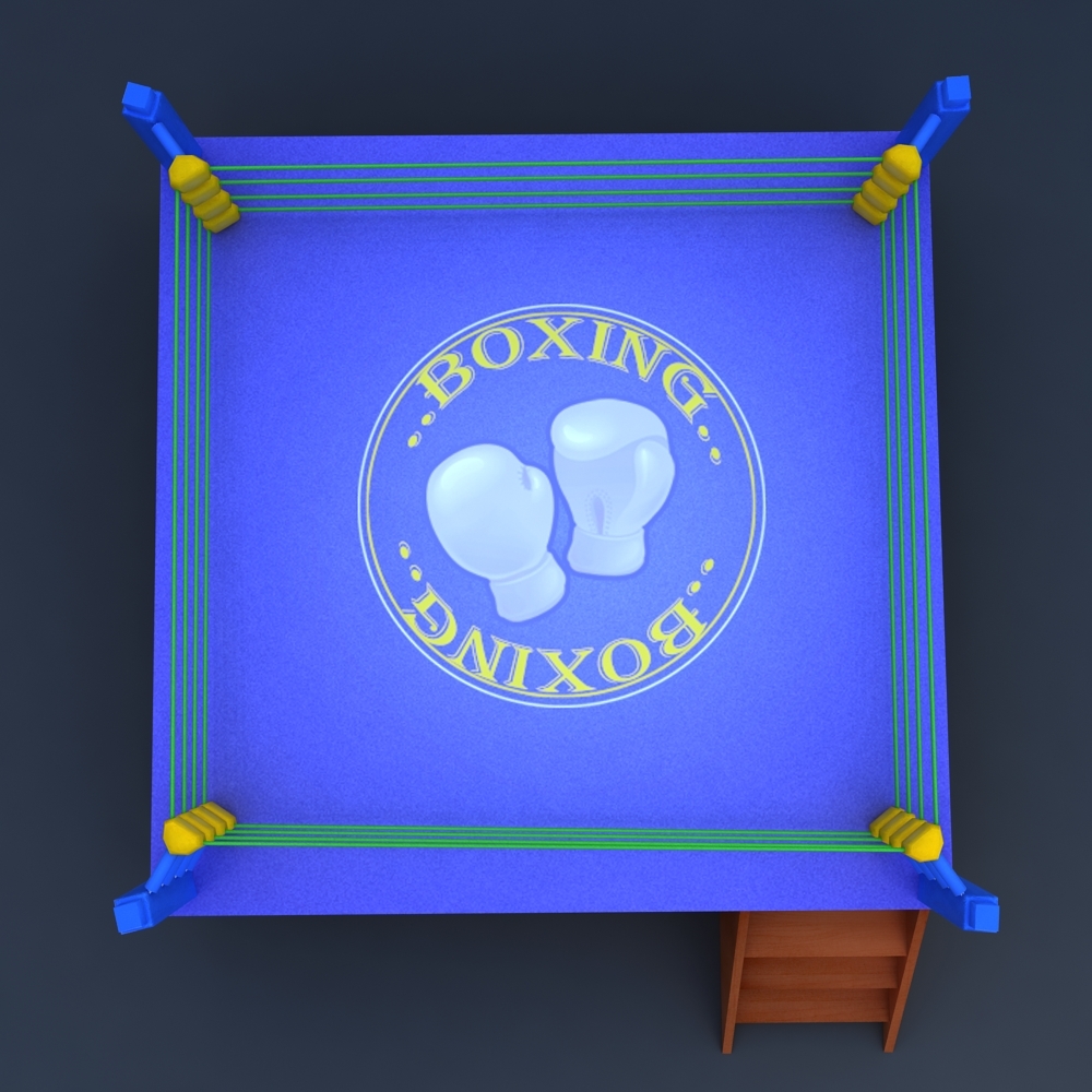 Boxing ring model - TurboSquid 1213854