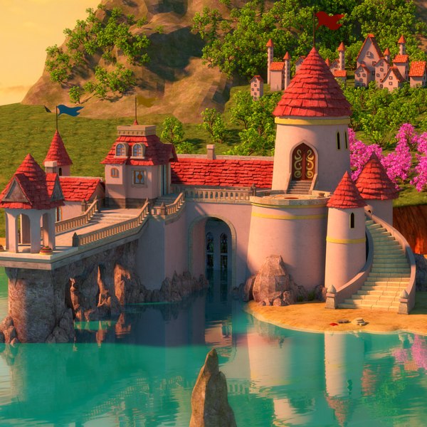 Cartoon castle scene 3D model - TurboSquid 1213947