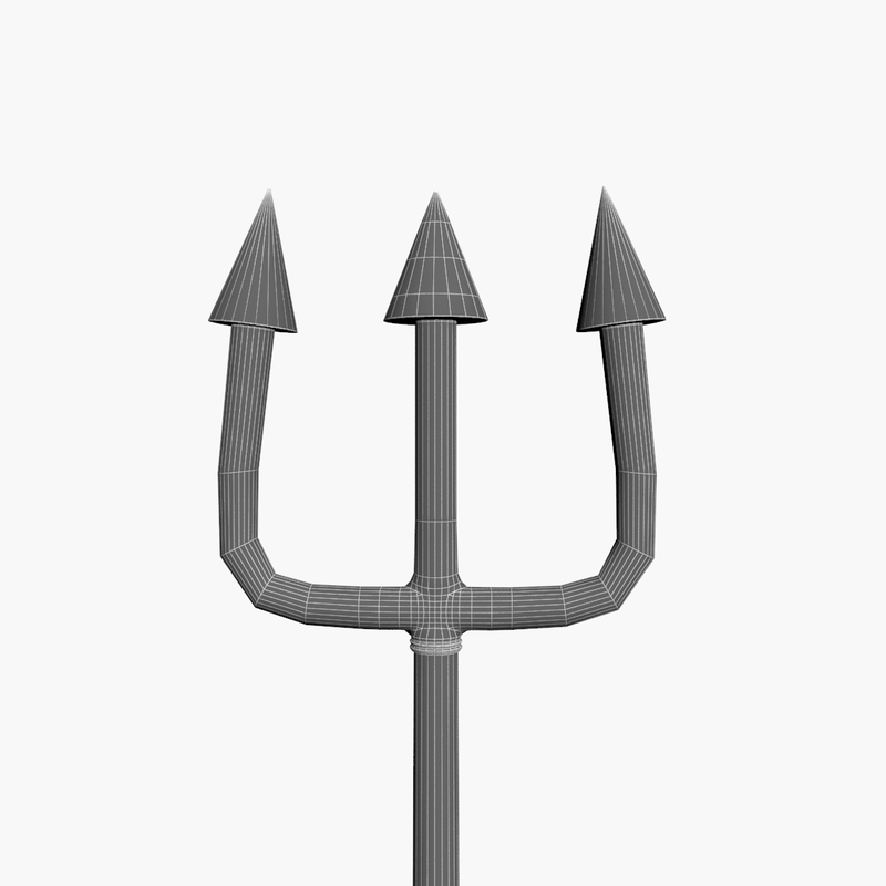 3D halloween devil s fork - TurboSquid 1214067