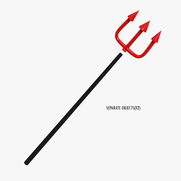 3D halloween devil s fork - TurboSquid 1214067