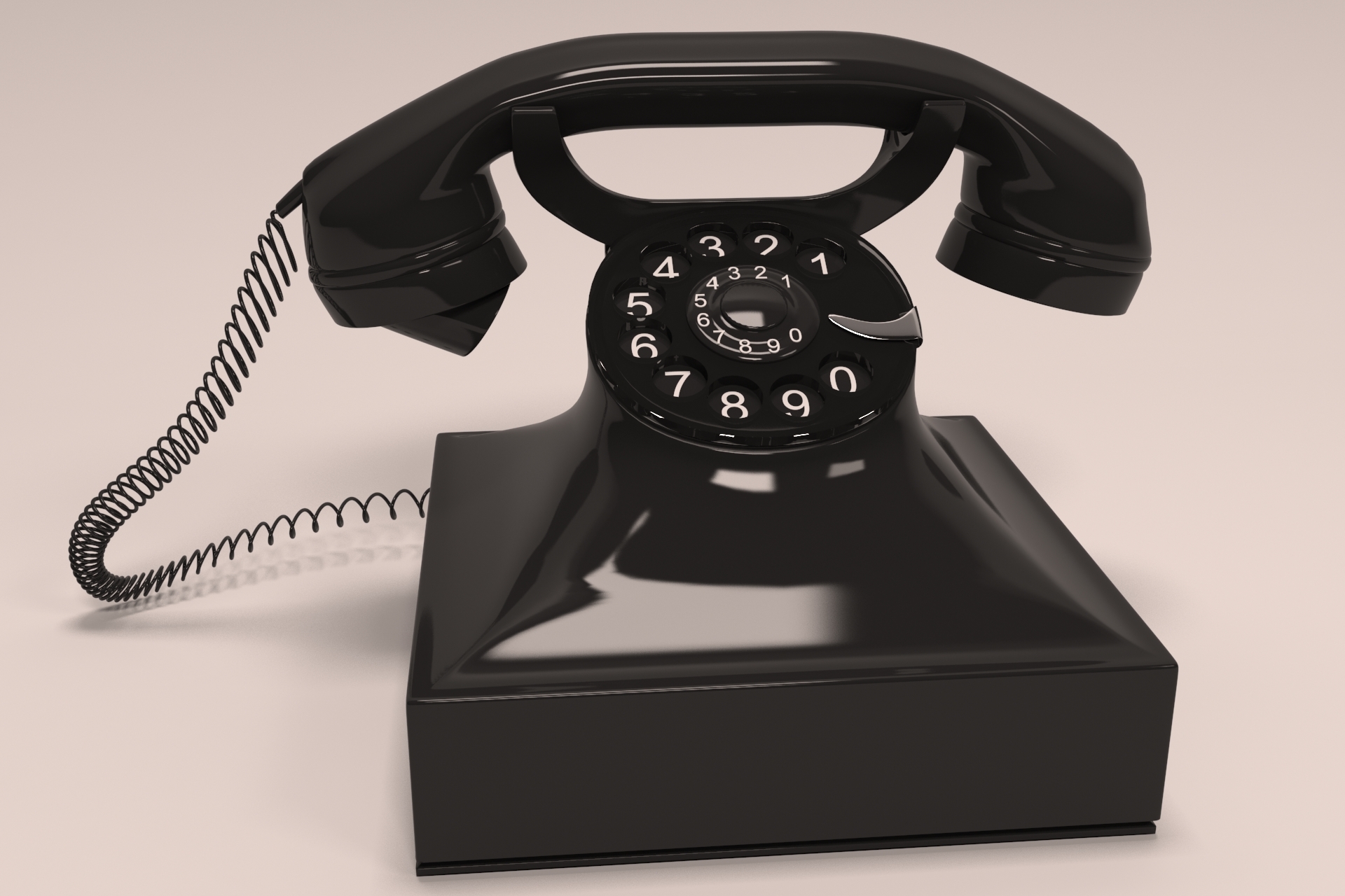 Old analog phone 3D - TurboSquid 1214111