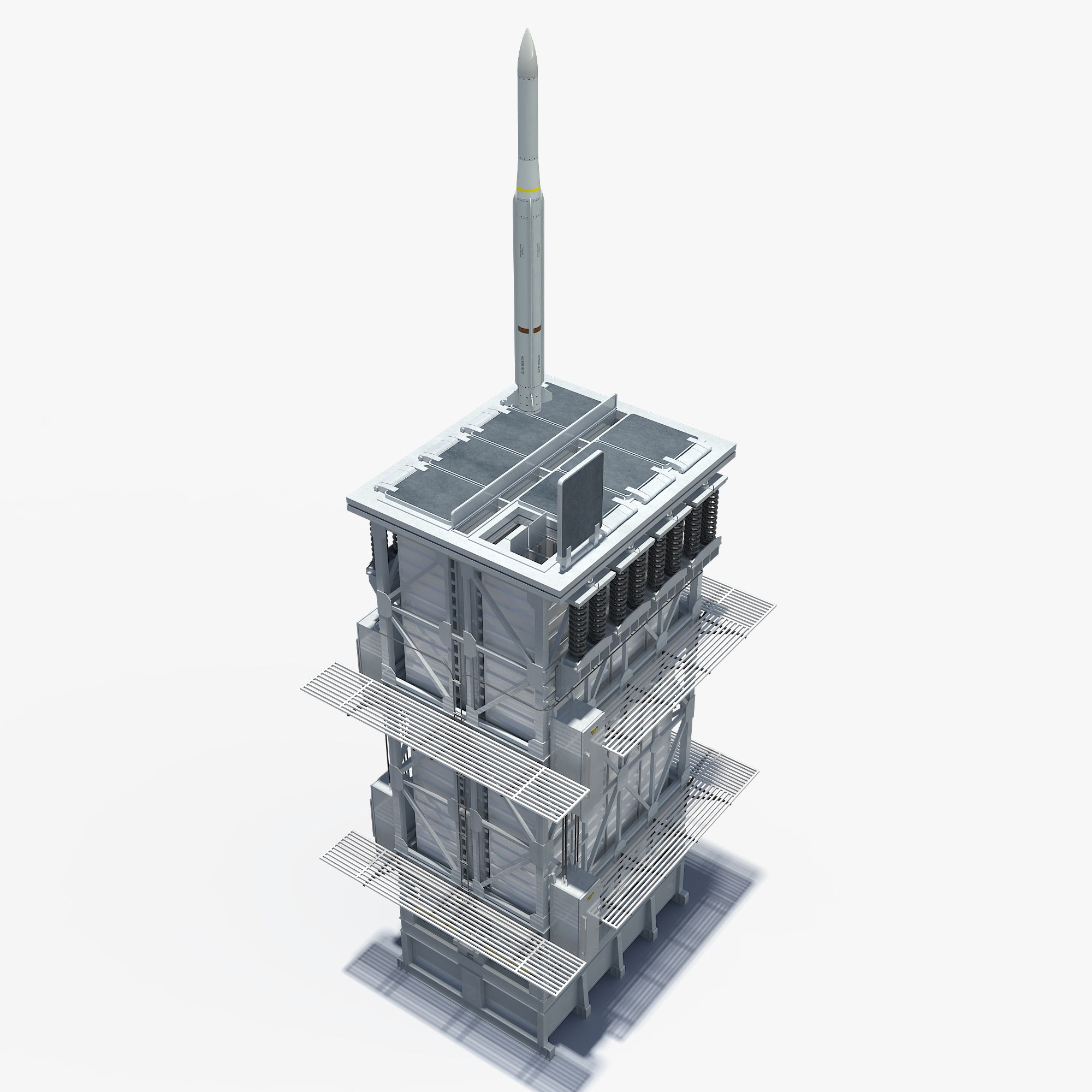 3D rim-162 essm missile mark-41 - TurboSquid 1214283