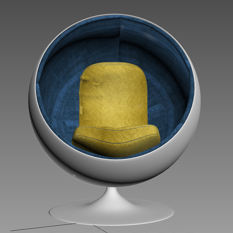 3D sphere chair model - TurboSquid 1214352
