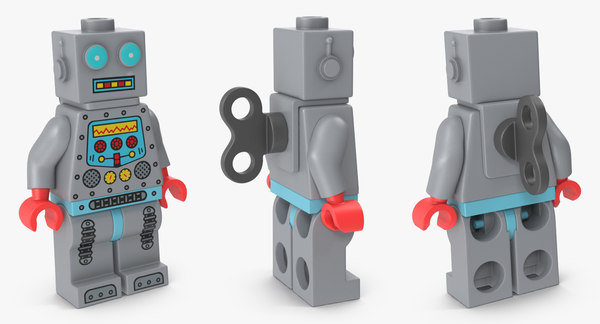 Lego robot minifigure model - TurboSquid 1214478