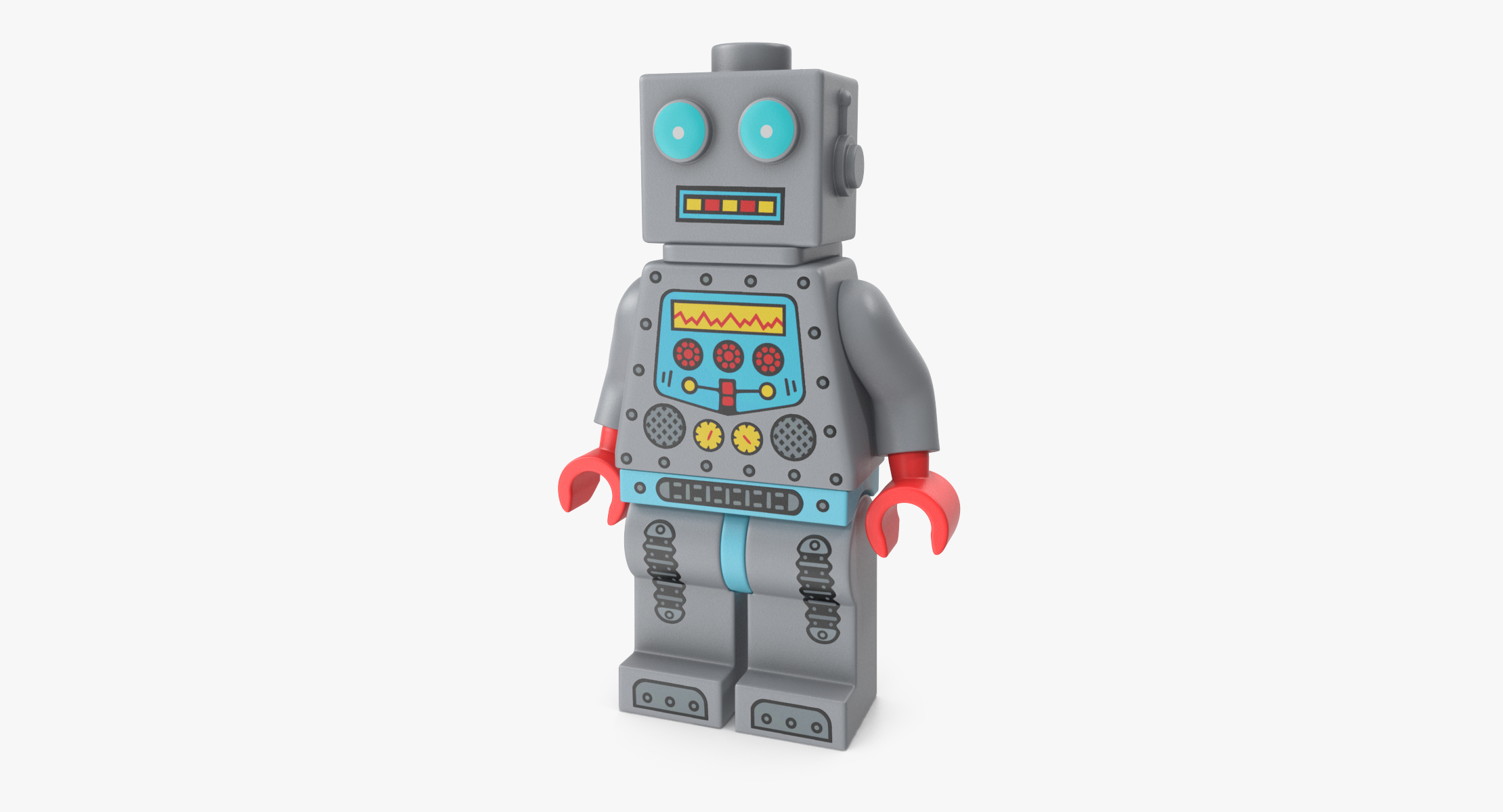 Lego Robot Minifigure Modelo 3D - TurboSquid 1214478