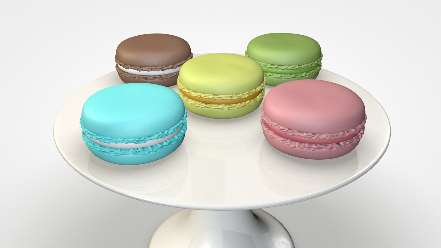 3D model macarons - TurboSquid 1214509