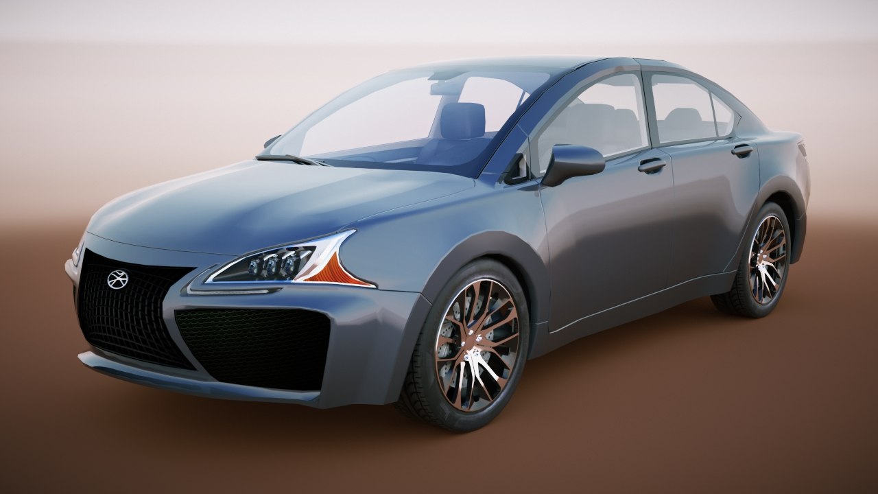 Generic sedan v10 3D model - TurboSquid 1214524