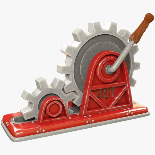 lever animation 3d 3ds