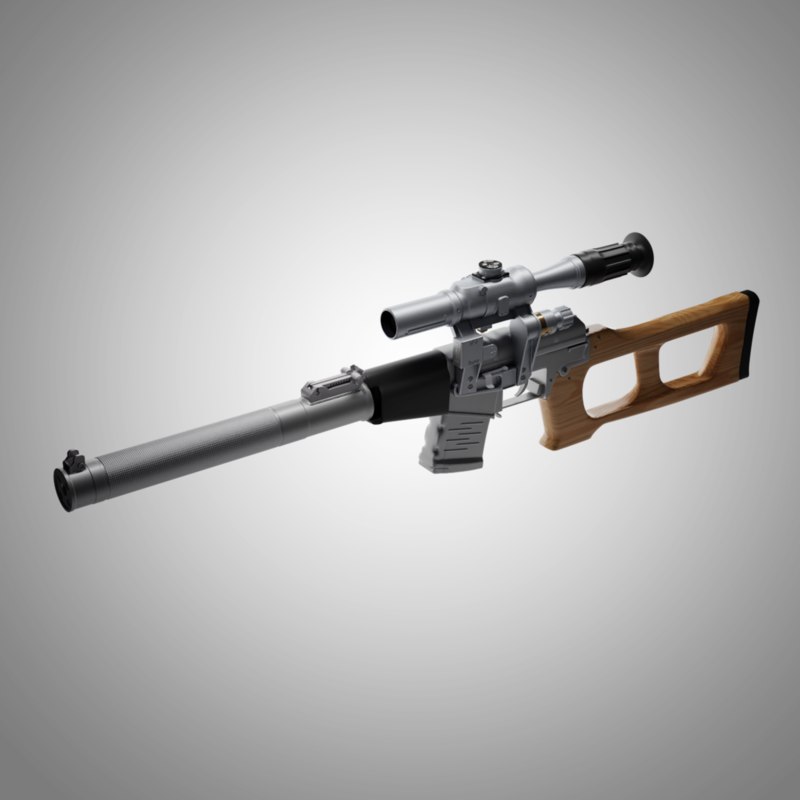 Vss vintorez model - TurboSquid 1214602
