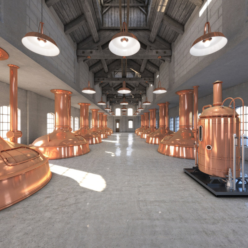 Brewery brewing kettles 3D model - TurboSquid 1214637