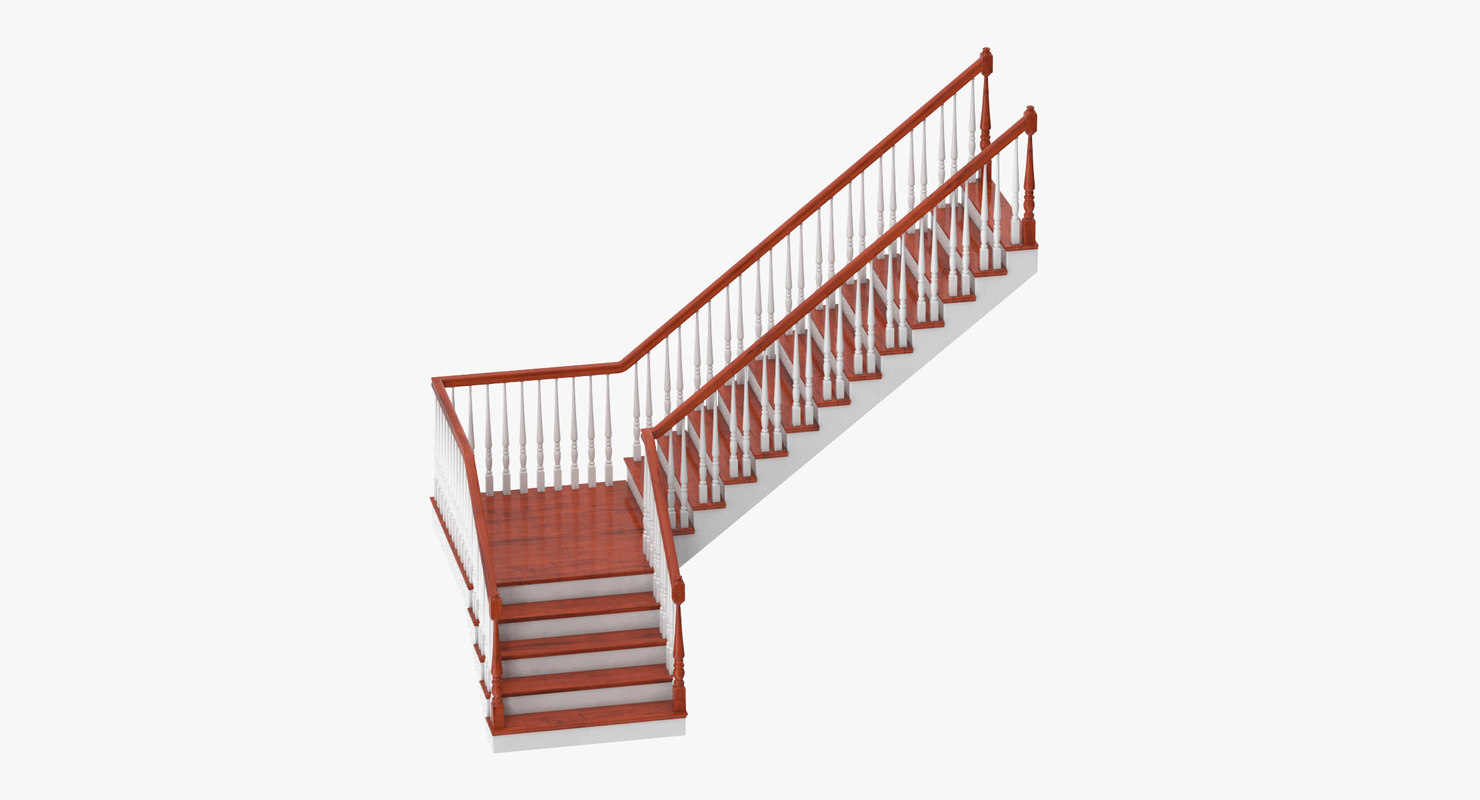 Residential staircase 3D model - TurboSquid 1214747