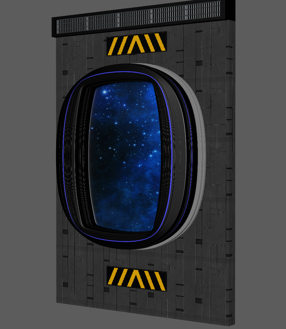 Sci-fi window 3D model - TurboSquid 1214795