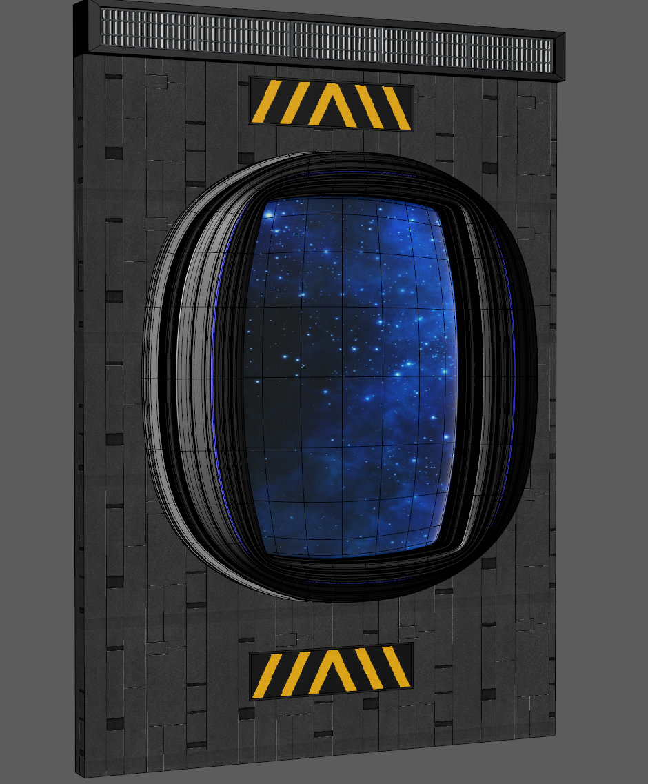Sci-fi window 3D model - TurboSquid 1214795