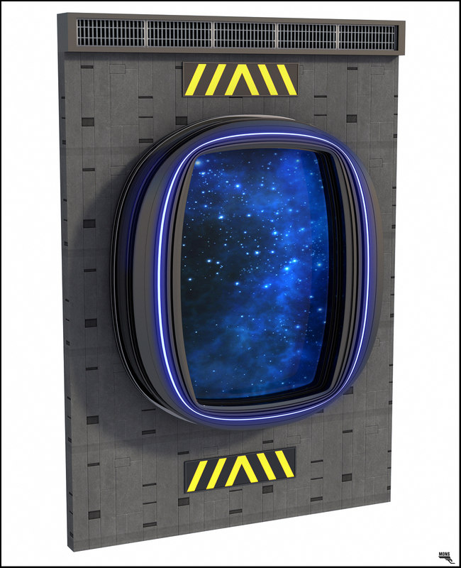 Sci-fi window 3D model - TurboSquid 1214795