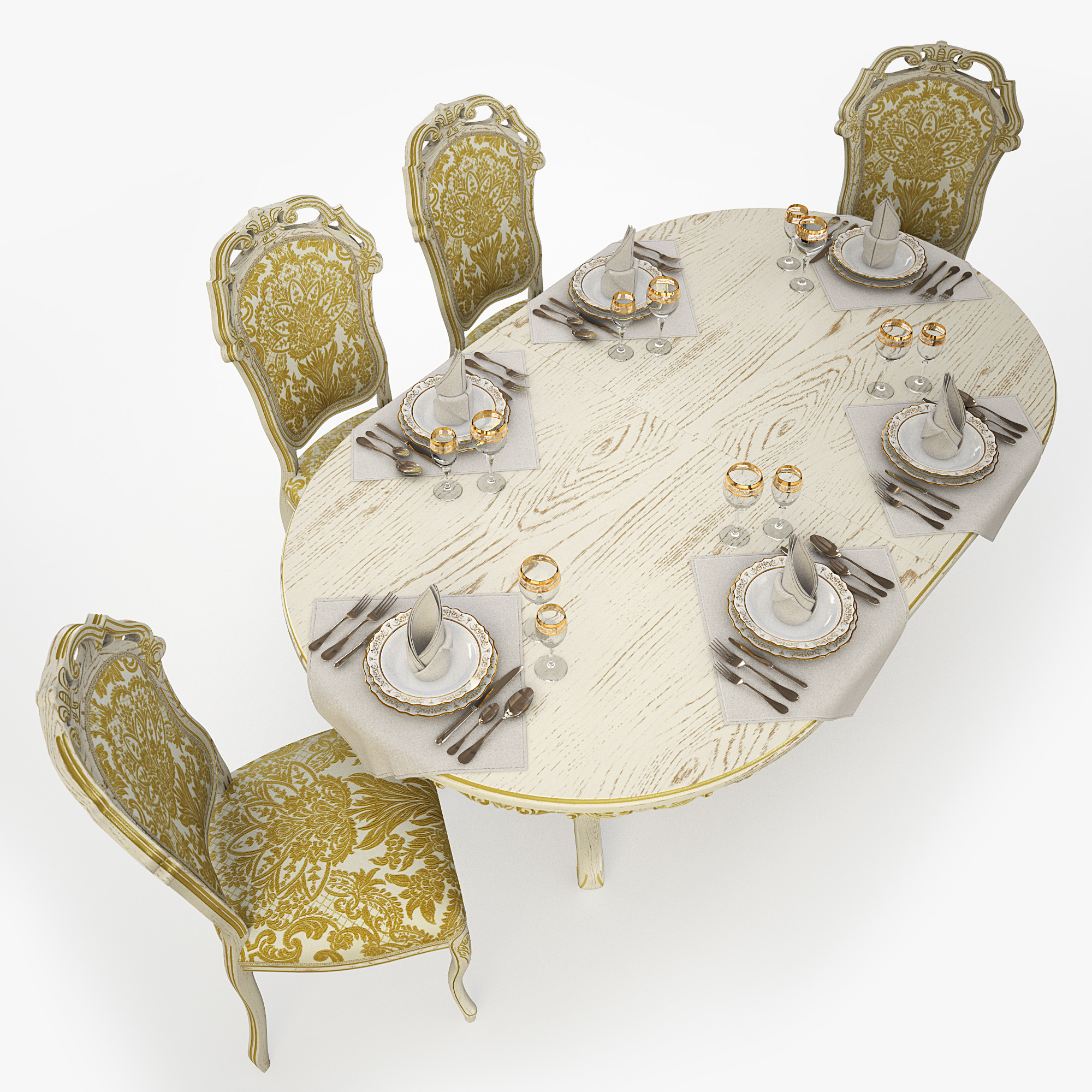 3D table chair model - TurboSquid 1214811