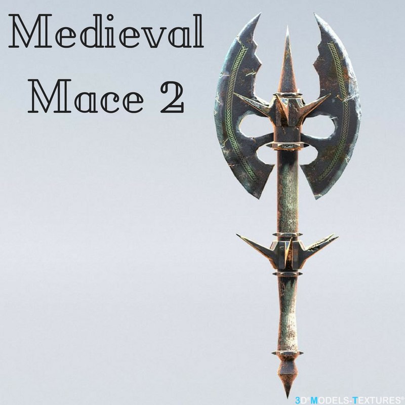 modelo 3d Maza medieval 2 - TurboSquid 1214820