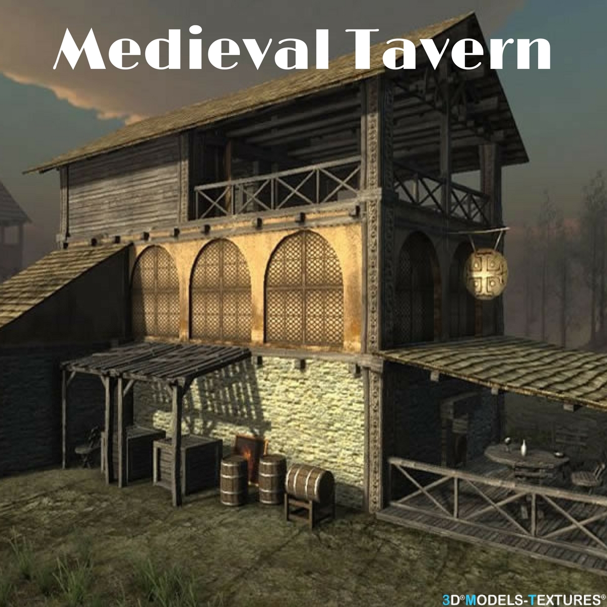 Medieval tavern model - TurboSquid 1214847