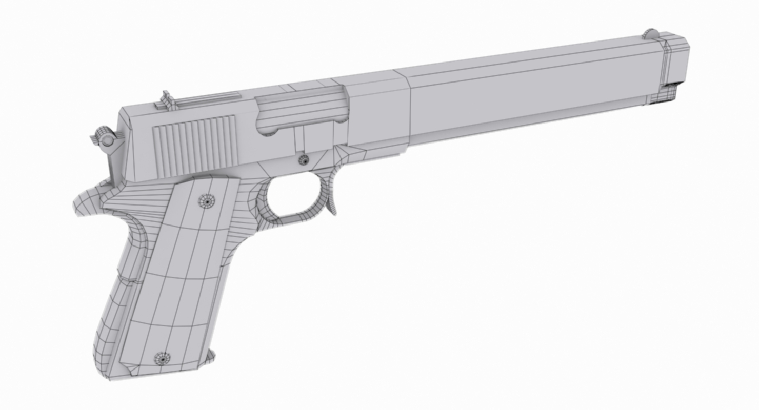 Hellsing 454 casull 3D model - TurboSquid 1214953