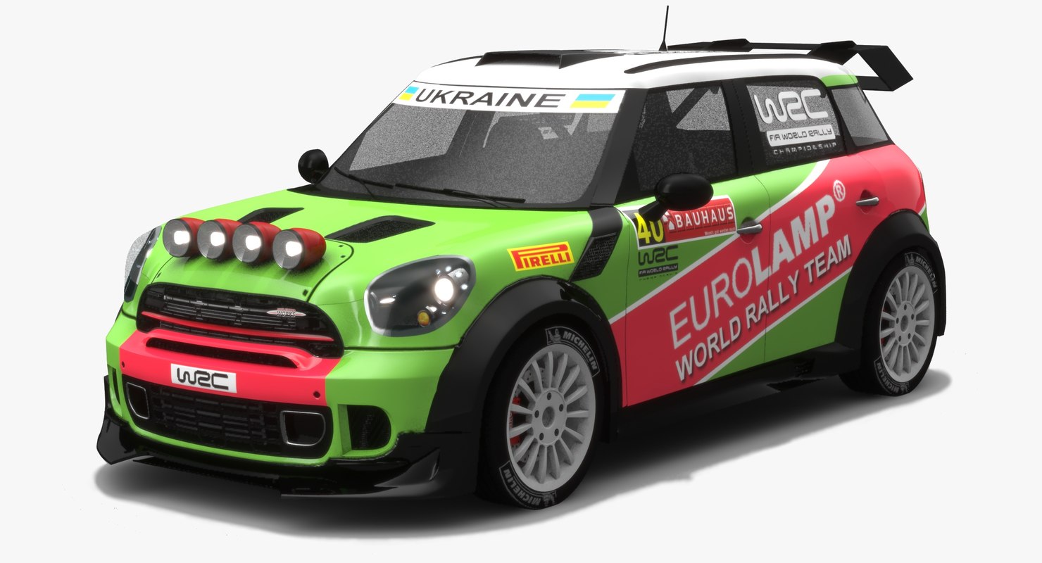 3D low-poly eurolamp mini wrc model - TurboSquid 1215018