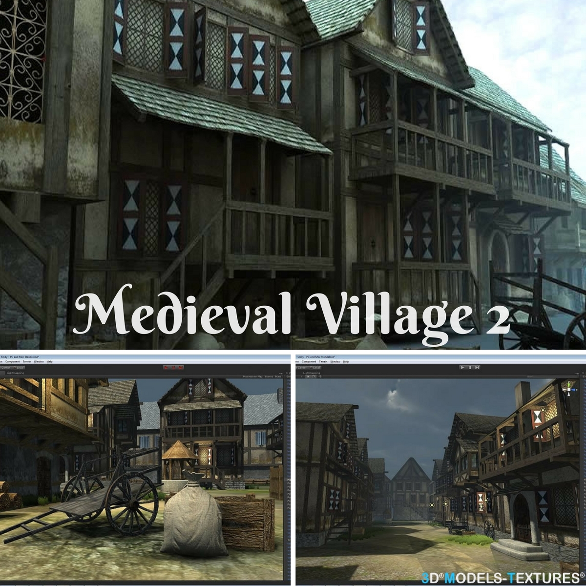 Medieval village 3D model - TurboSquid 1215155