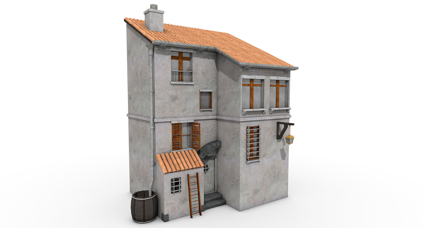 3D old house - TurboSquid 1215161