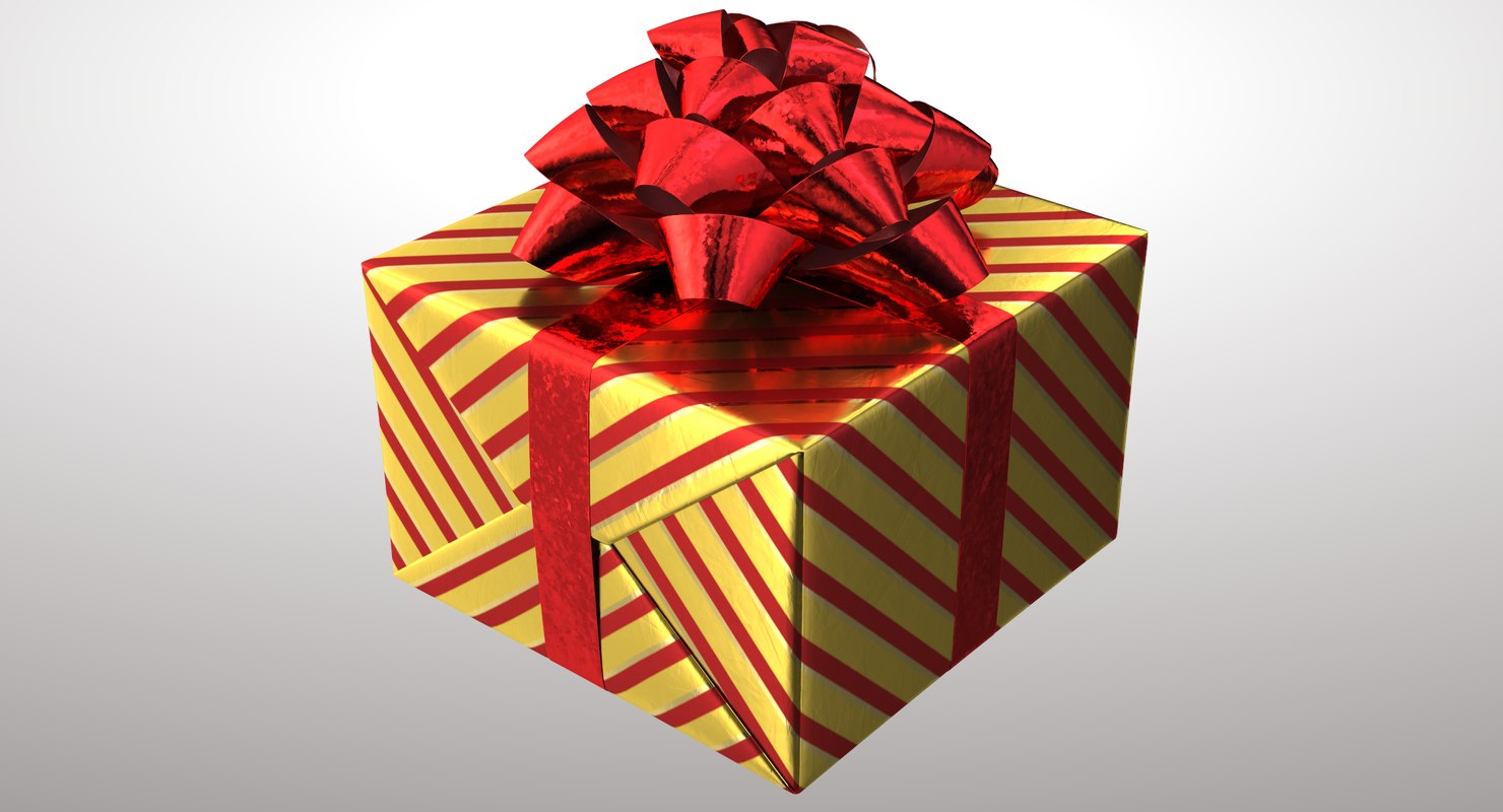 3D realistic gift box 02 - TurboSquid 1215177