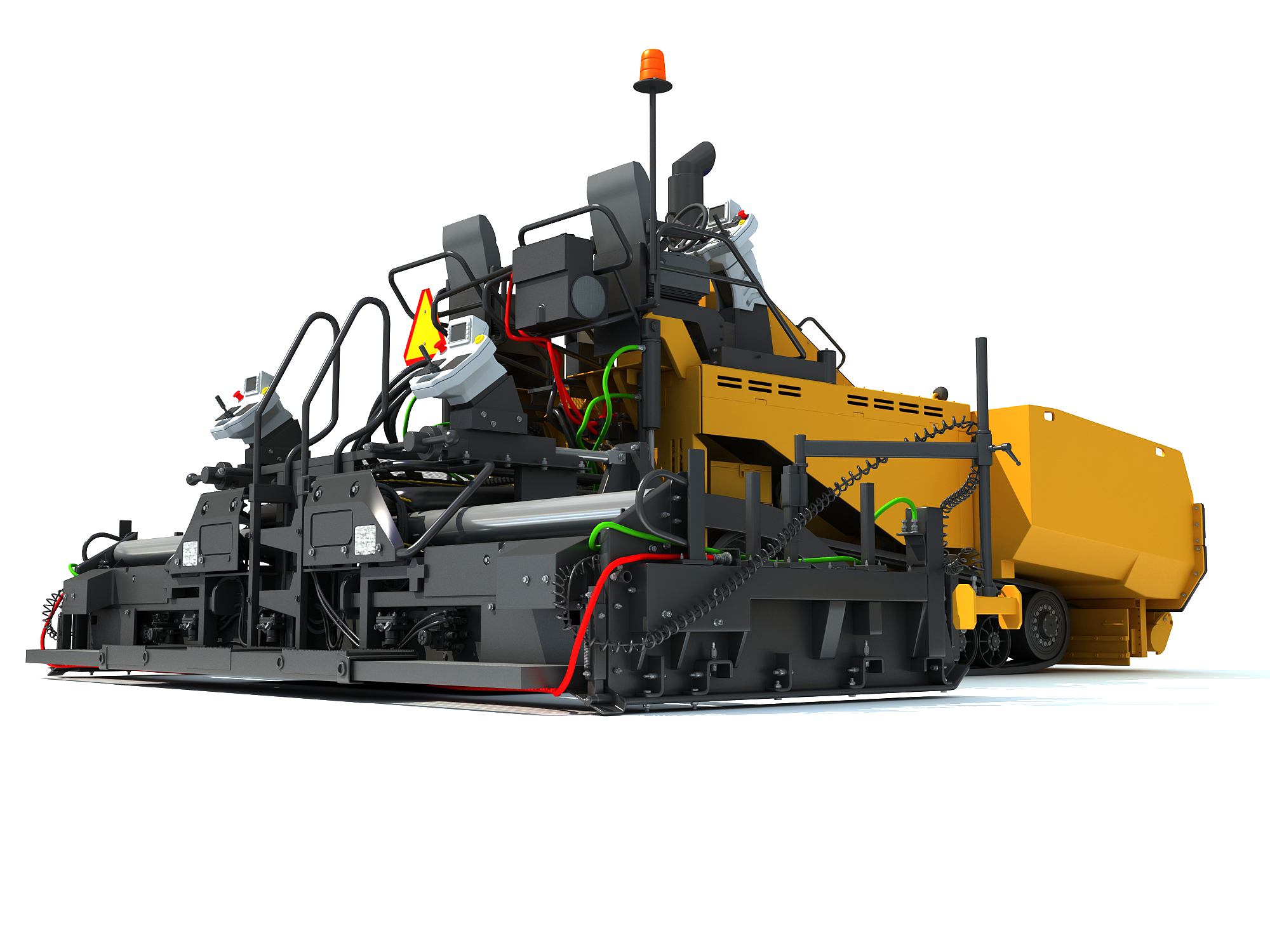 Asphalt paver 3D model - TurboSquid 1215198