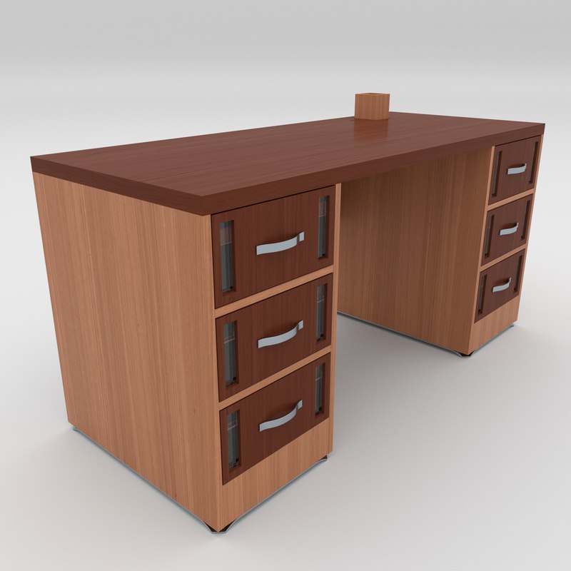 Office table 3D model - TurboSquid 1215218