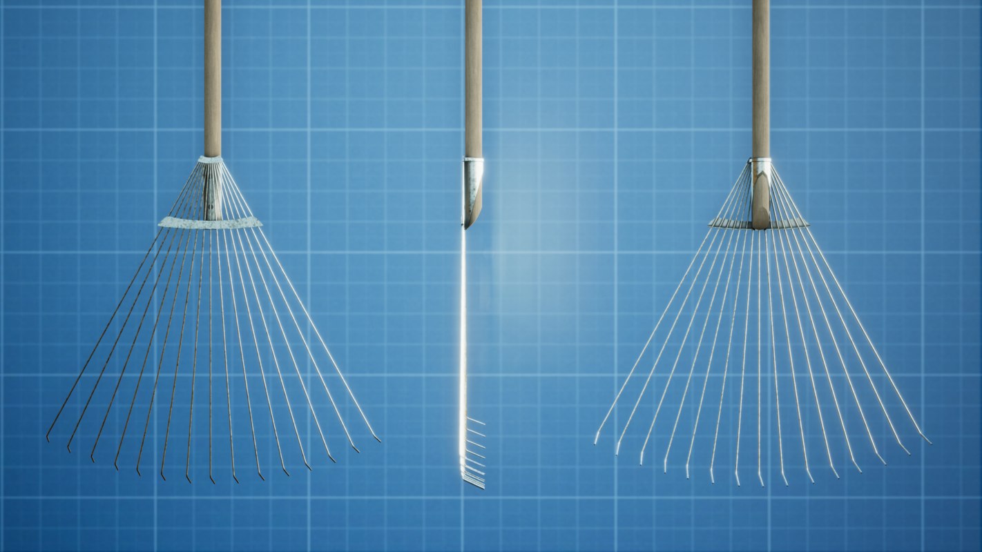 modelo 3d Rastrillo de jardin - TurboSquid 1215279
