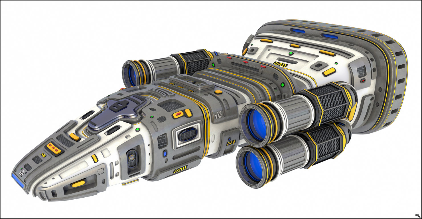 3D model space spaceship - TurboSquid 1215374