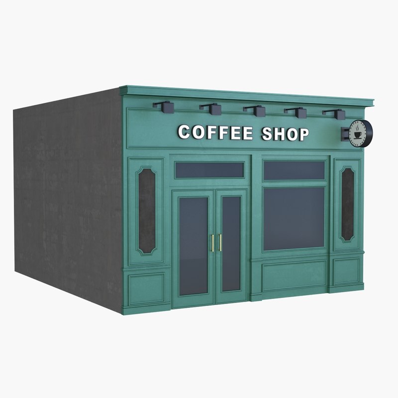 Caffee shop model - TurboSquid 1215435