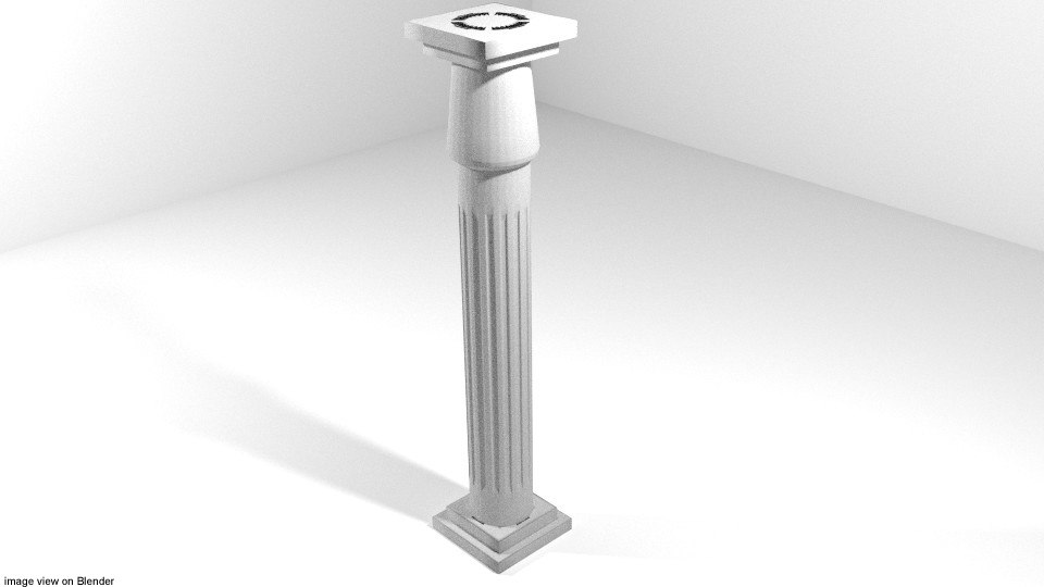 3D pillar model - TurboSquid 1215541
